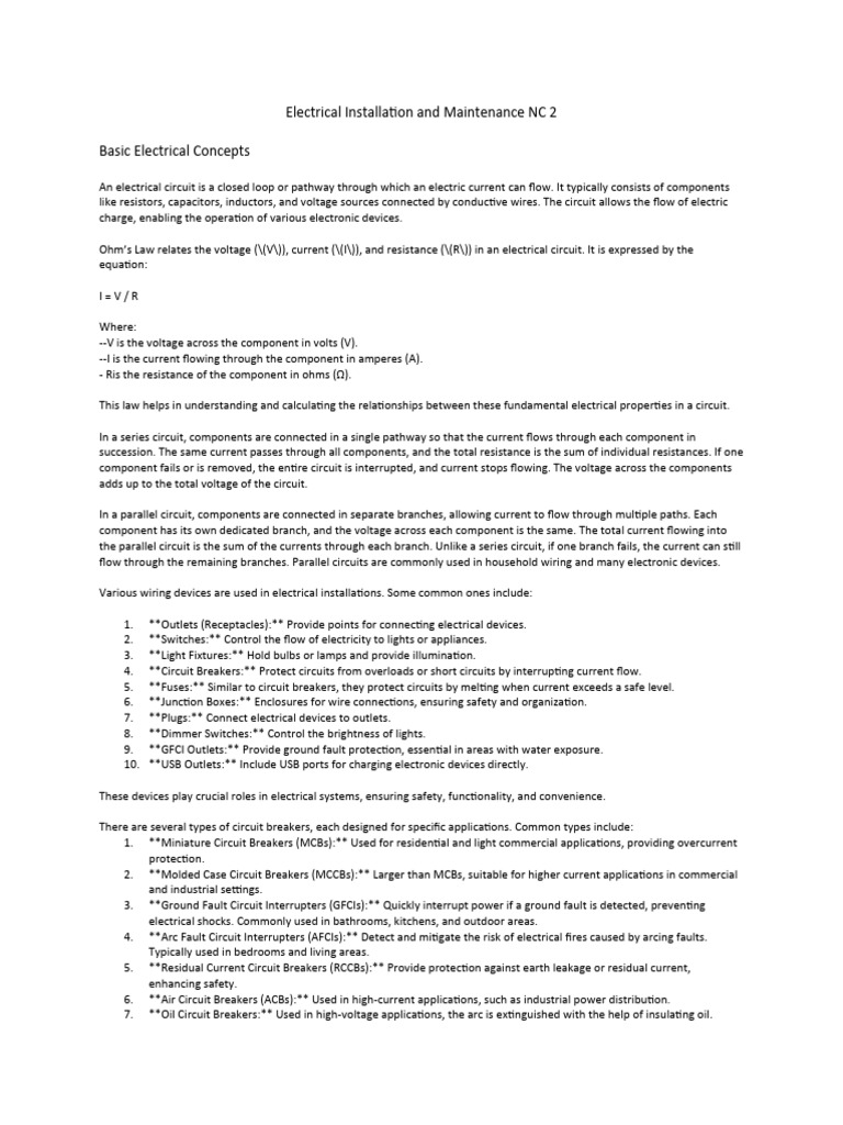 Reviewer | PDF | Series And Parallel Circuits | Ac Power Plugs And Sockets