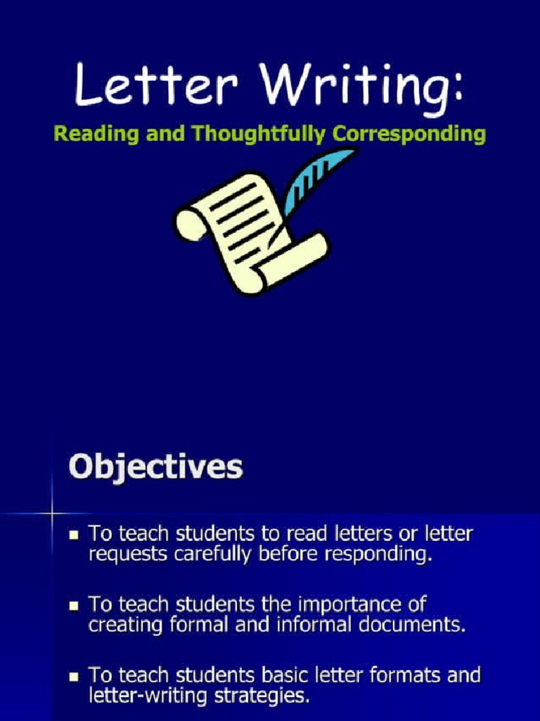 Letter-Writing | PDF
