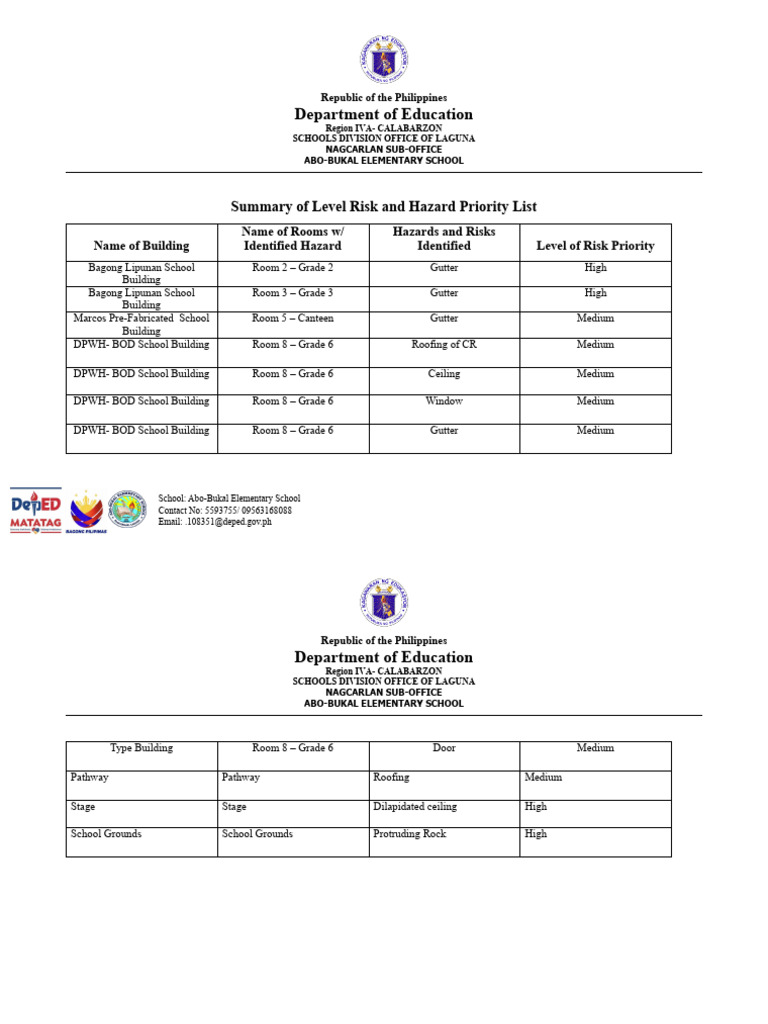 Project Tao Ligtas Summary Form | PDF