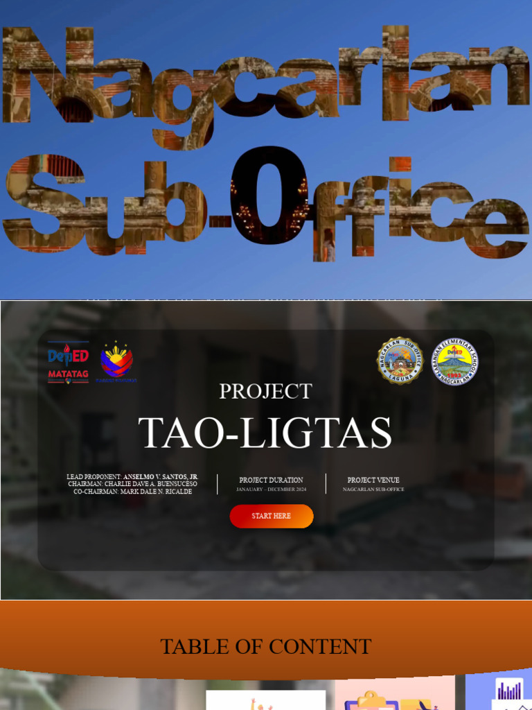 Project Tao Ligtas Pptpresentation | PDF | Risk | Hazards