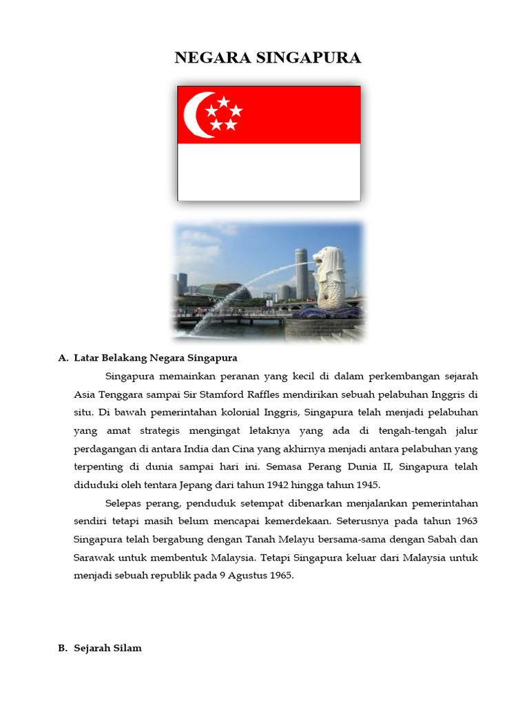 Negara Singapura | PDF