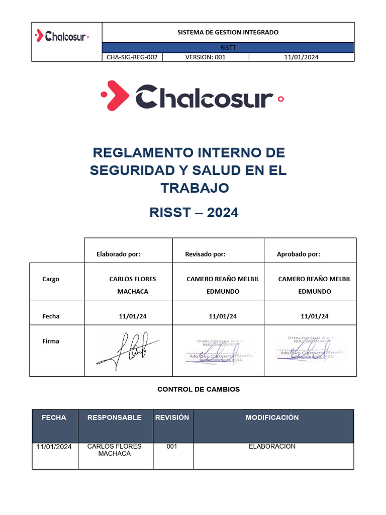 RISST | PDF | Seguridad y salud ocupacional | Derecho laboral