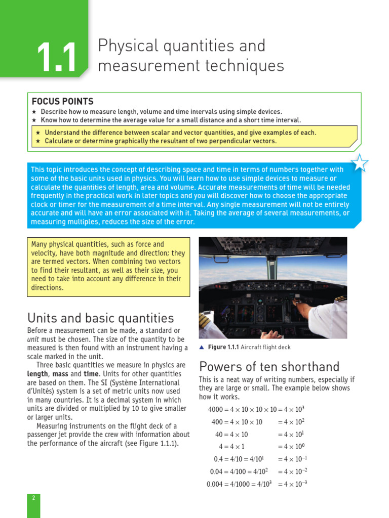 Physics Measurement Basics | PDF | Area | Volume