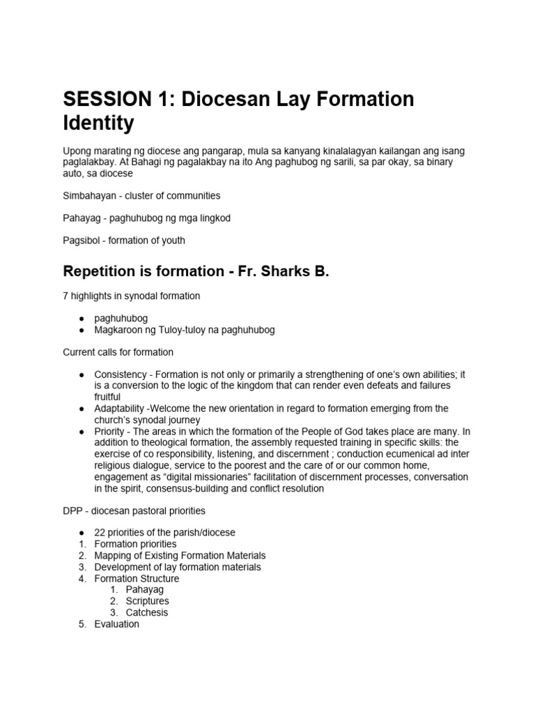 Lay Formation Conference | PDF | Christian Denominational Families