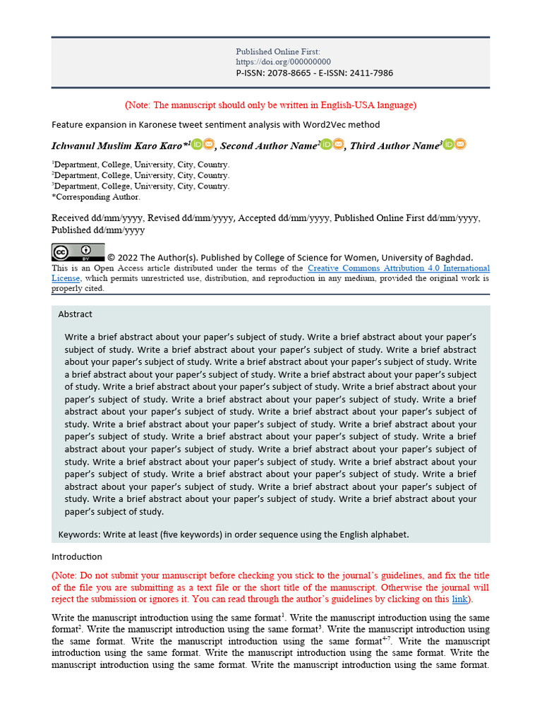 BSJ Article templete-OTH (2) - OTH-OTH | PDF