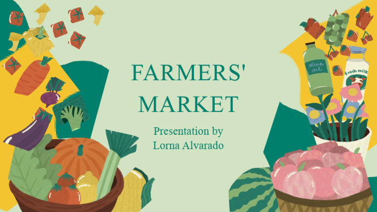 Green Yellow Orange Creative Farmers Market Presentation (1) | PDF