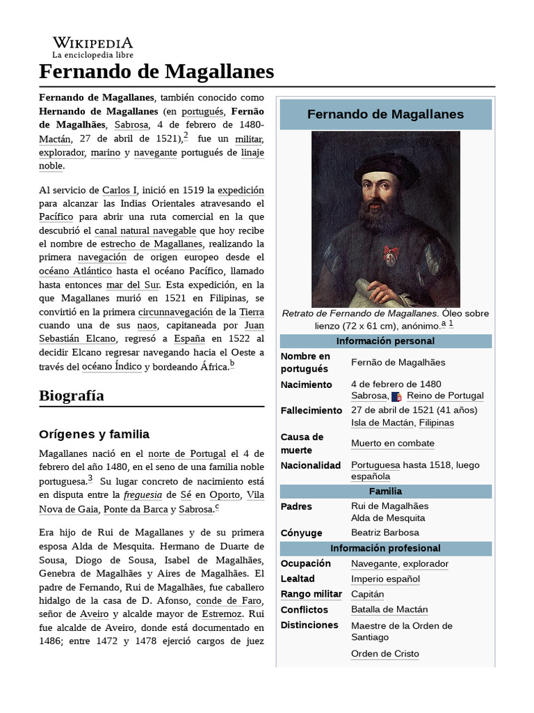 Fernando_de_Magallanes | PDF | Edad del descubrimiento