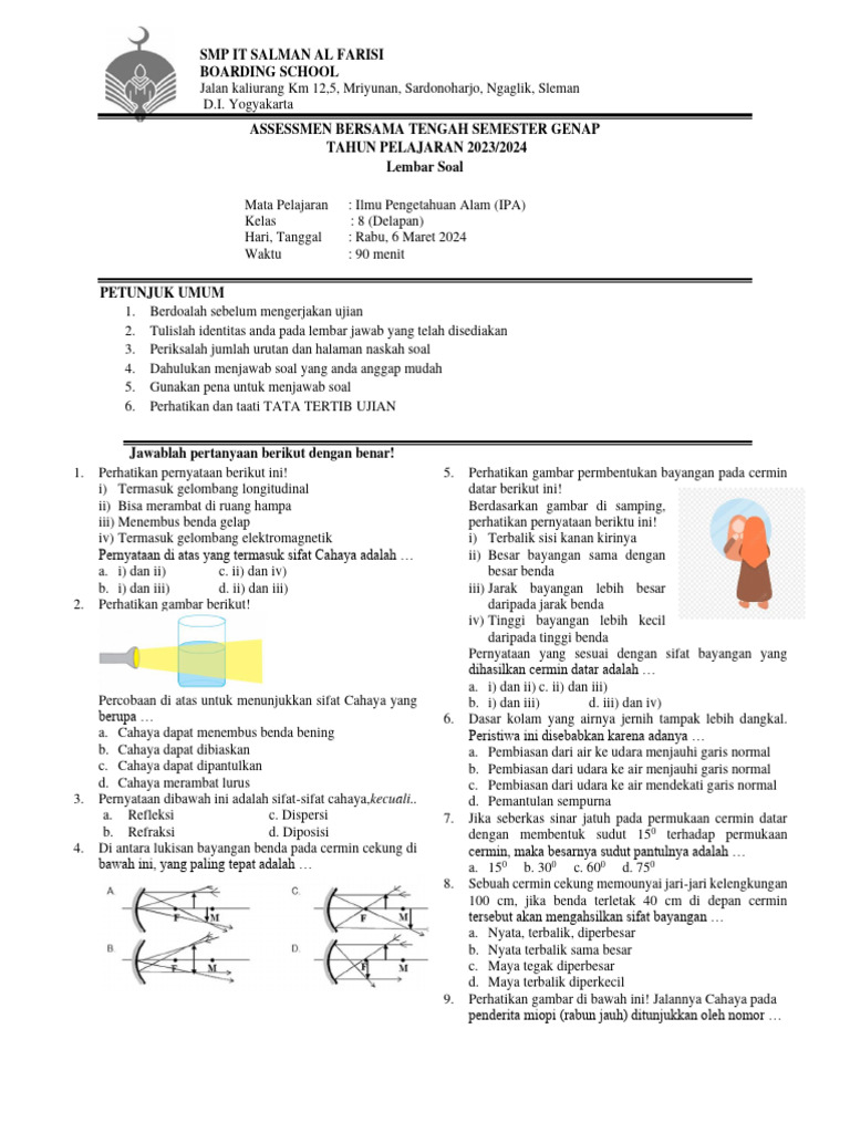 Analisis Bandul dan Sifat Cahaya IPA | PDF