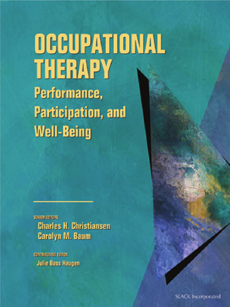 Occupational Therapy_ Performance Participation, and Well-Being | PDF ...