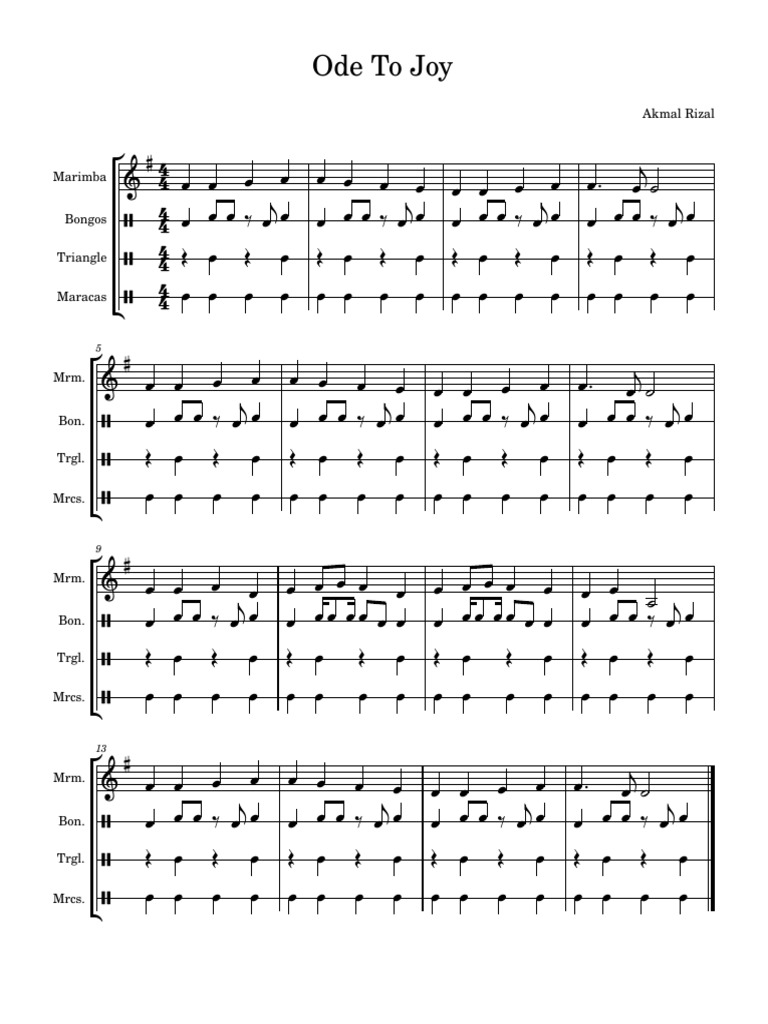 Ode To Joy | PDF