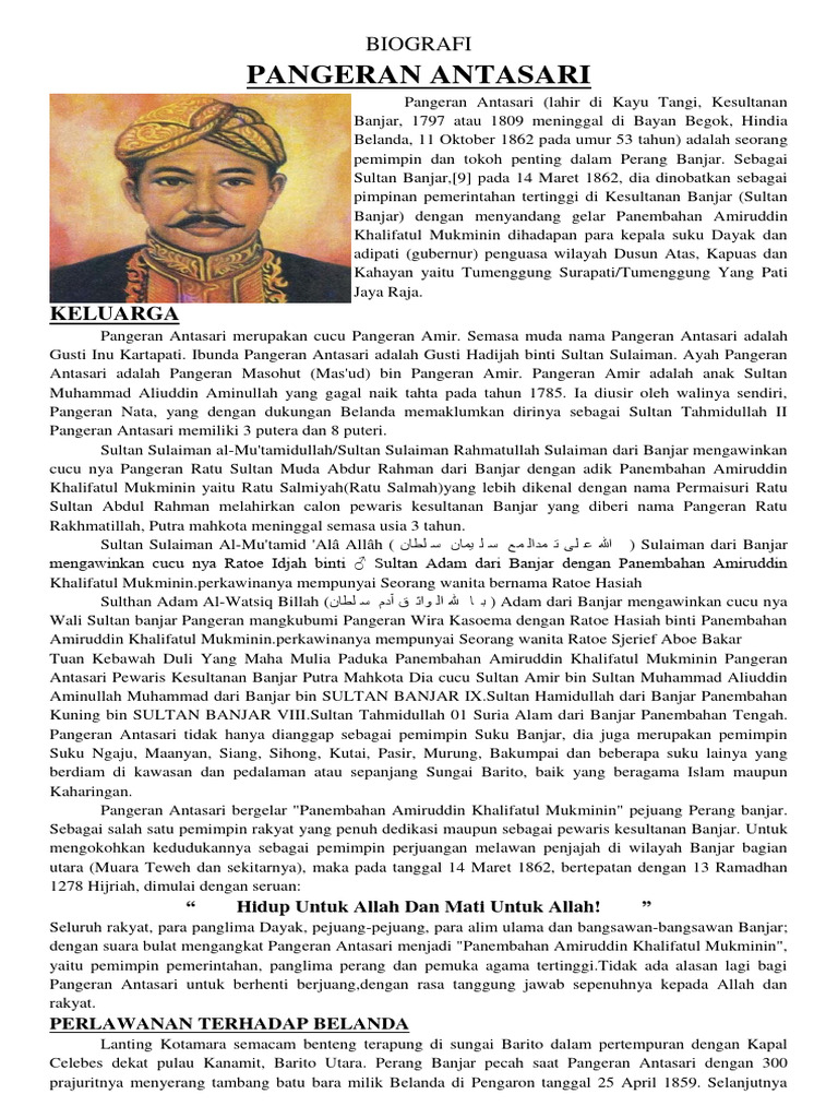 Biografi Antasari | PDF | Sejarah
