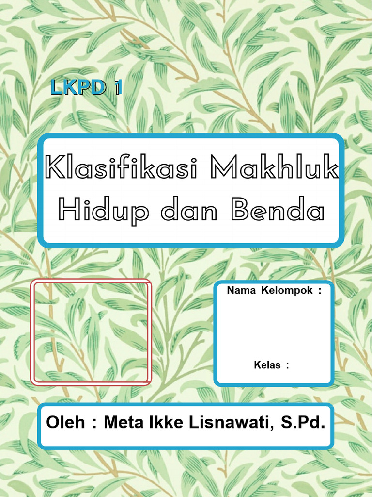 LKPD KLASIFIKASI MH DAN BENDA MATI | PDF