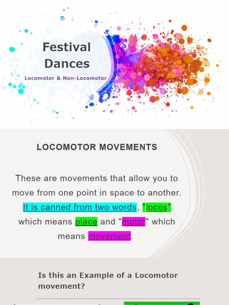 Locomotor and Non-Locomotor Movements | PDF | Anatomical Terms Of Motion