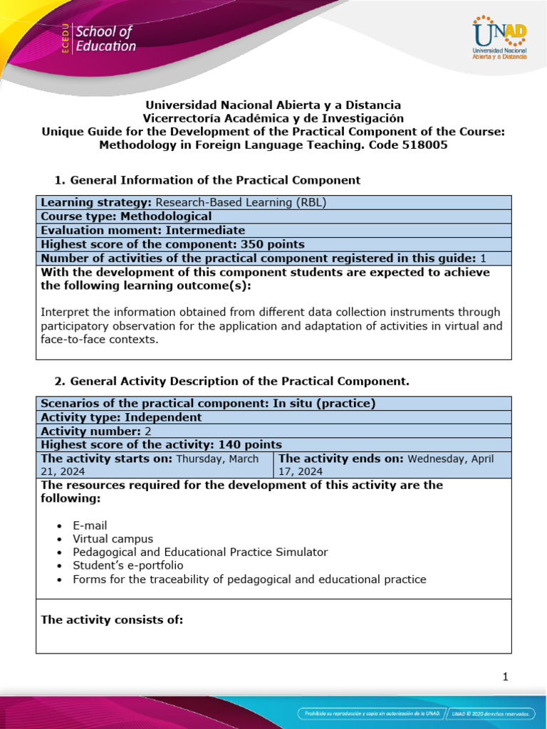 Guide For The Development of The Practical Component - Phase 3 ...