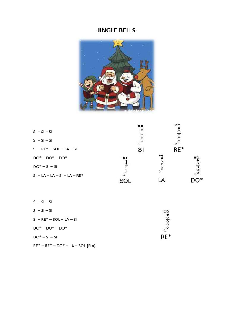 Jingle Bells Partitura 2 Navidad | PDF