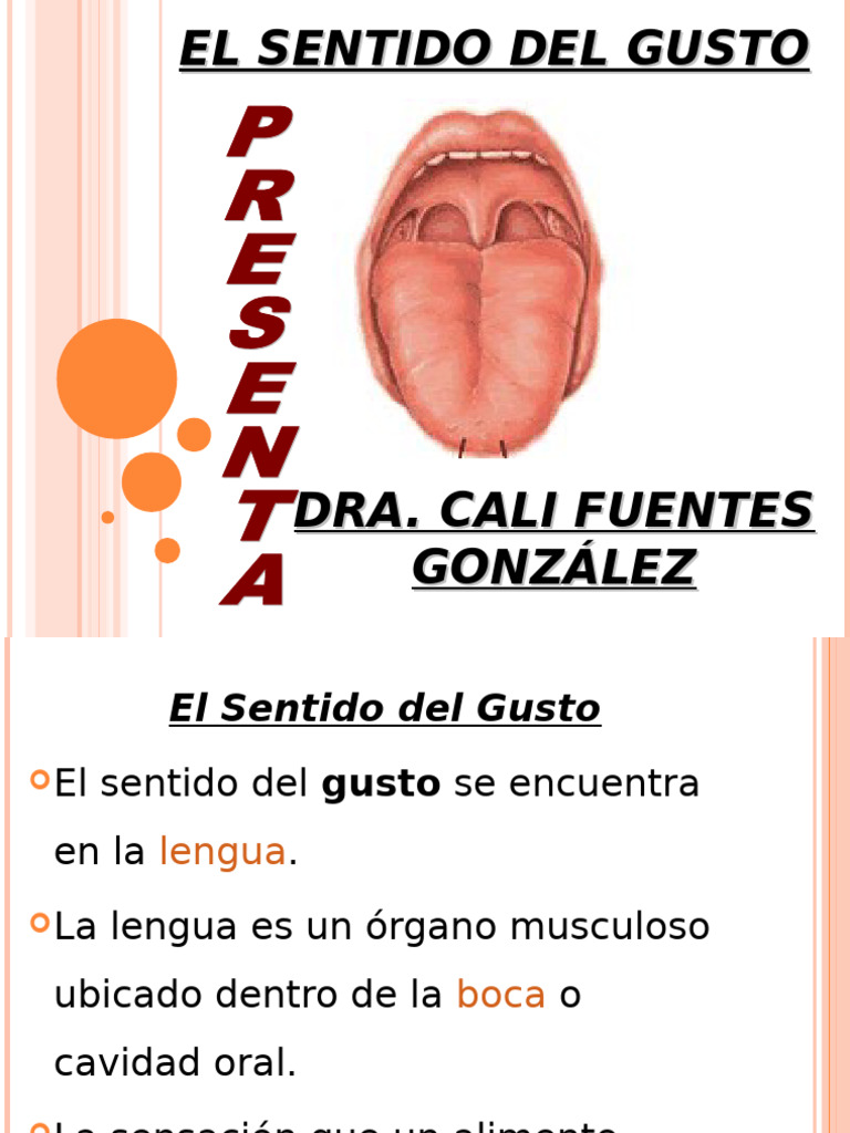 El Sentido del Gusto y Su Función | PDF | Gusto