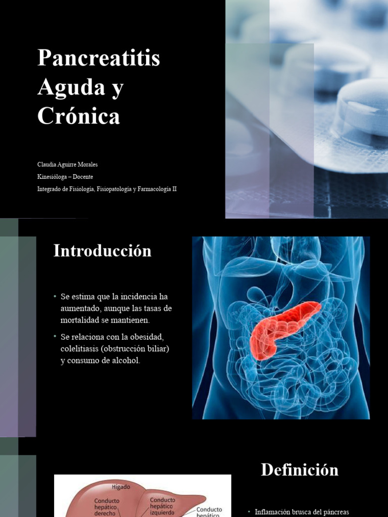 Clase N°2 - Pancreatitis Aguda y Crónica | PDF | Medicina | Enfermedades y trastornos humanos