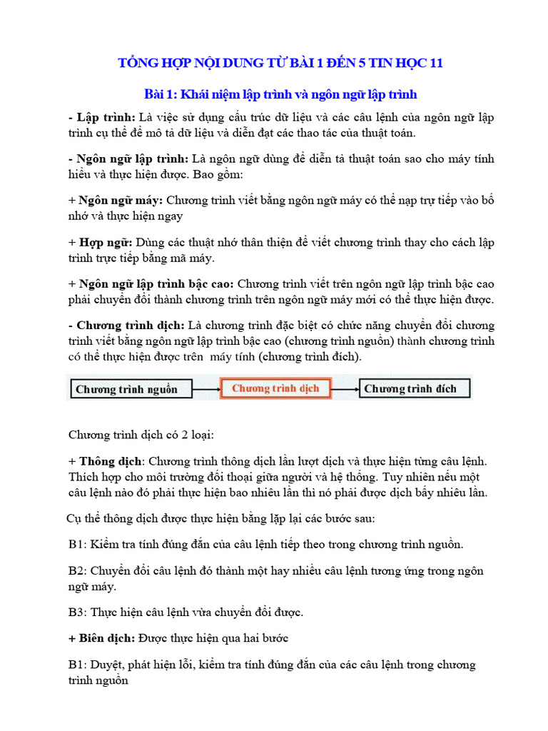 Bai 1 Den Bai 5 | PDF