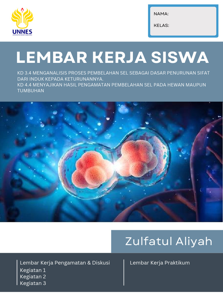 Zulfatul Aliyah - LKS KD 3.4 4.4 Kelas XII Pembelahan Sel | PDF | Griya & Taman