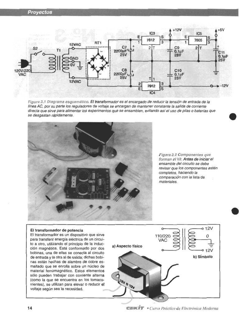 Electronica Digital Cekit 34 Proyectos Practicos para Construir 14 | PDF