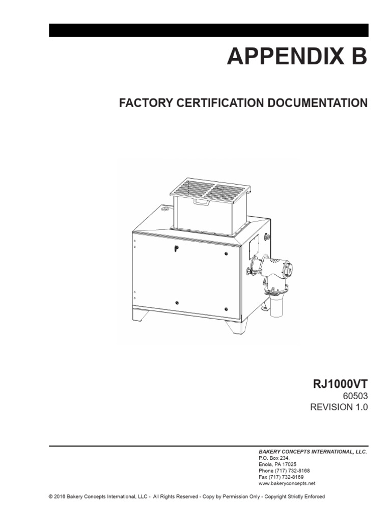 APPENDIX-1000-B | PDF | Equipment | Manufactured Goods