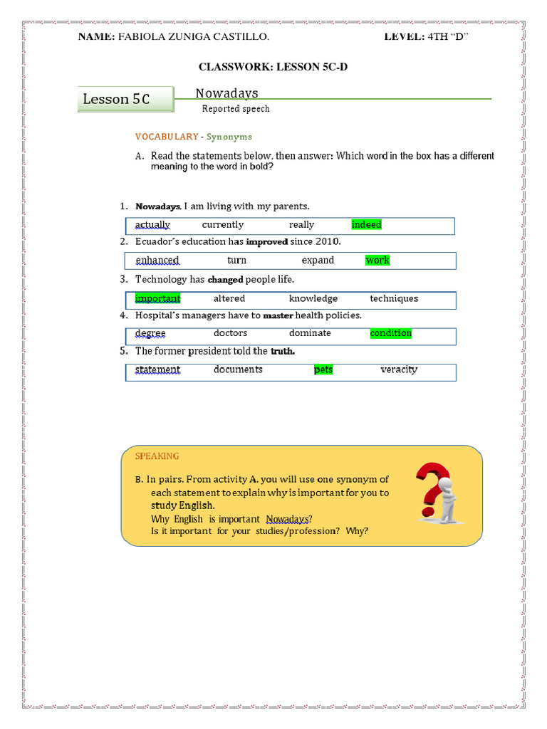 Classwork 5C D | PDF