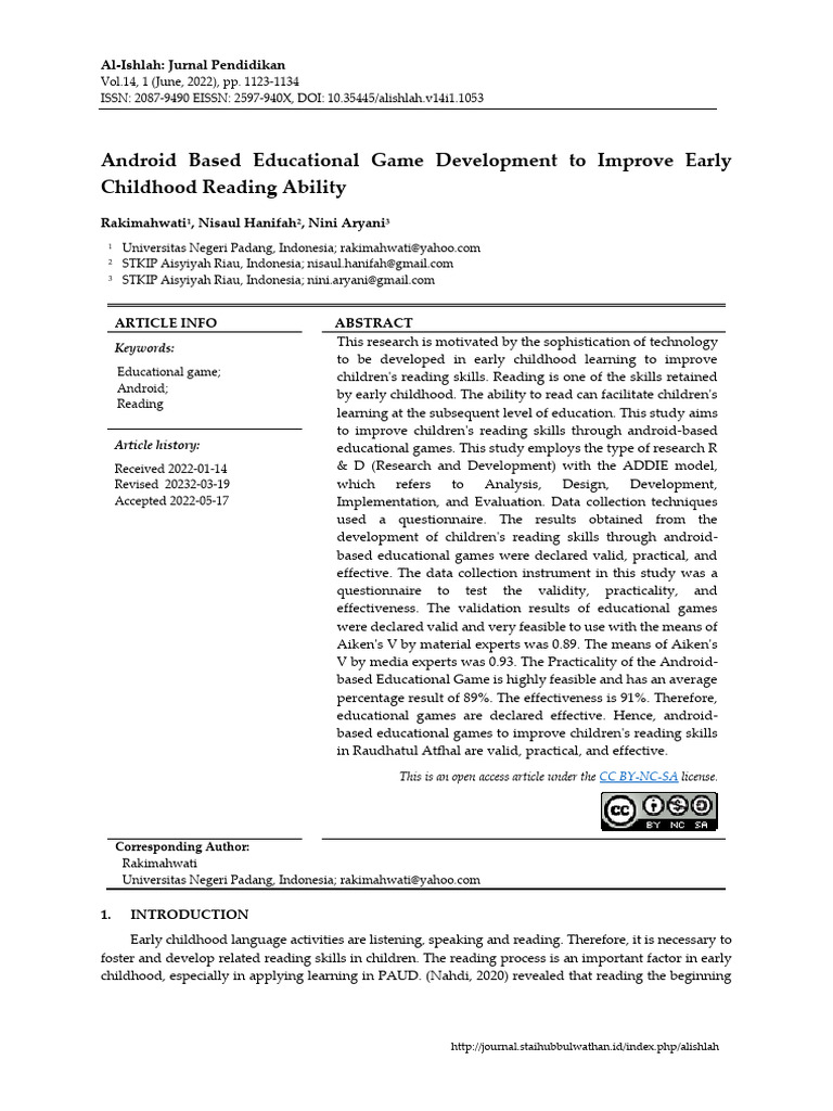 Android Games for Early Reading Skills | PDF | Language Development ...