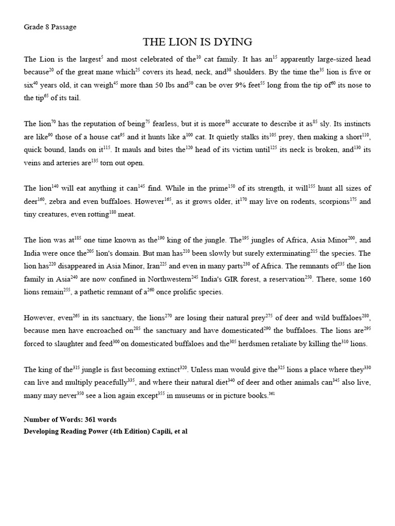 Reading Assessment Passages | PDF | Water | Sodium Chloride