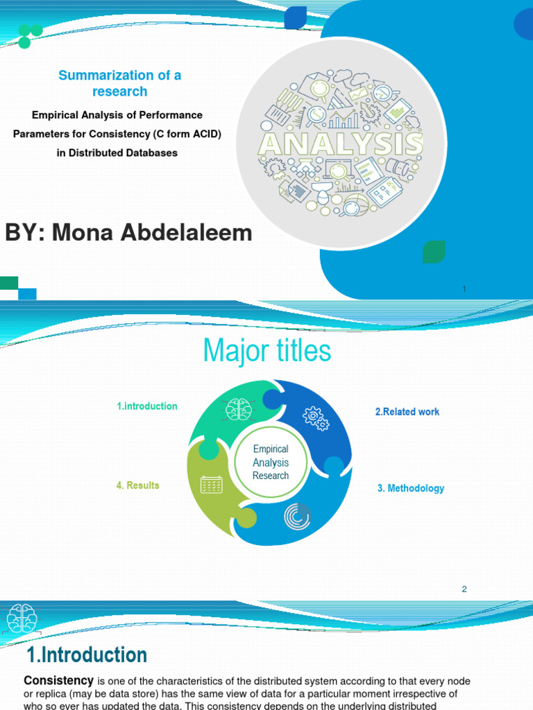 Empirical Analysis of Performance Parameters For Consistency in Distributed Database | PDF ...