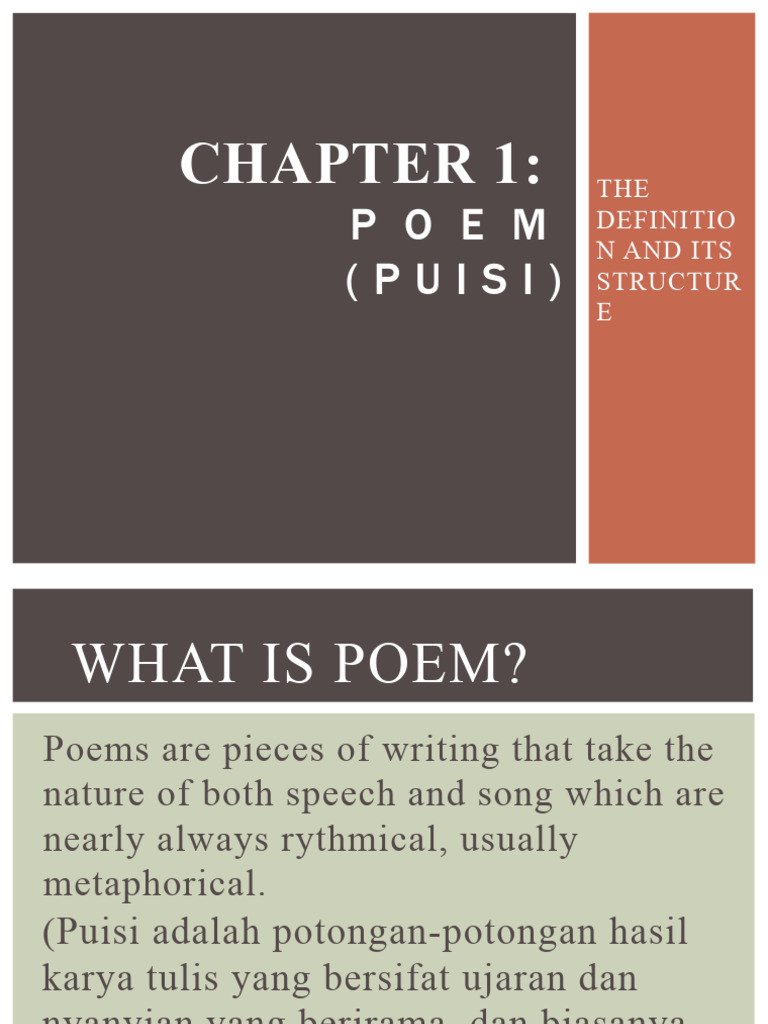 Chapter 1; Poem | PDF | Poetry | Sonnets