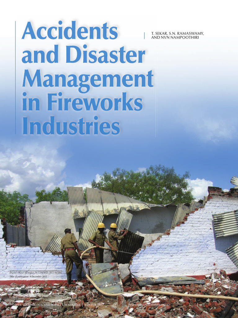 Accidents and Disaster Management in Fir | PDF | Explosion | Materials
