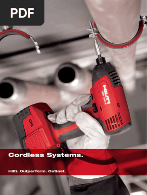Hilti Cordless System PDF Screw Lithium Ion Battery
