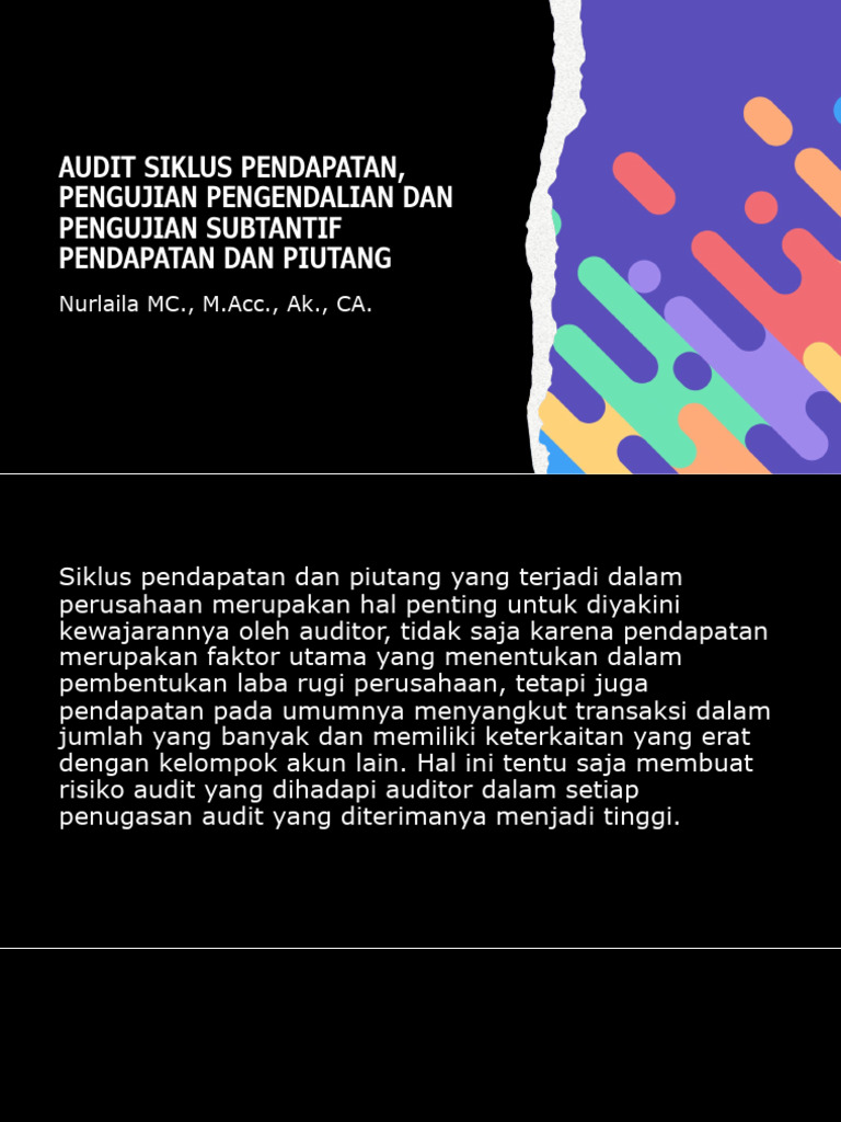 Audit Pendapatan & Piutang | PDF
