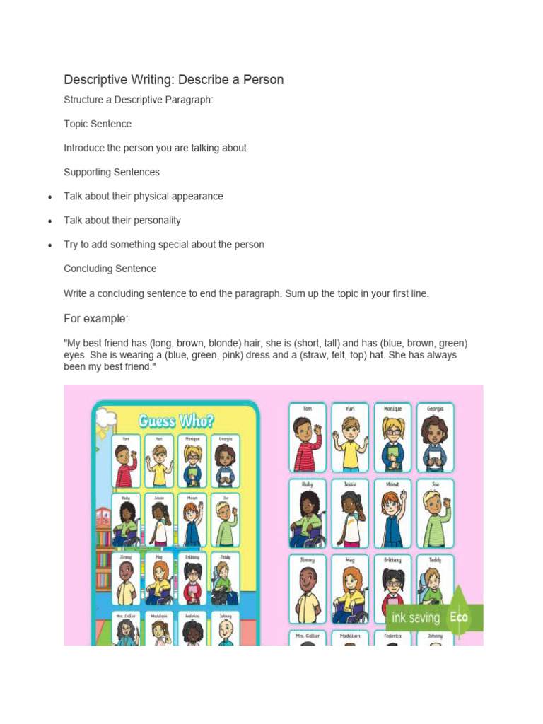 Descriptive Paragraph | PDF | Senses