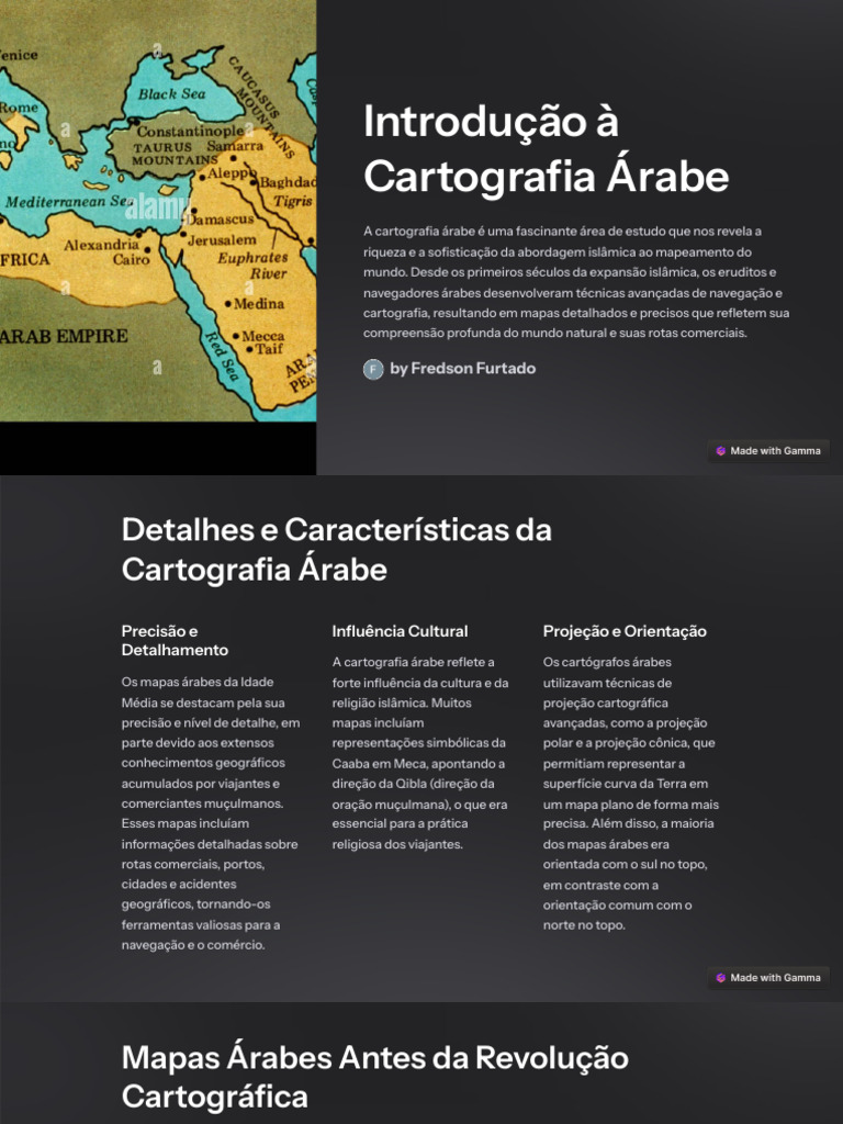 Introducao A Cartografia Arabe | Download grátis PDF | Cartografia | Mapa