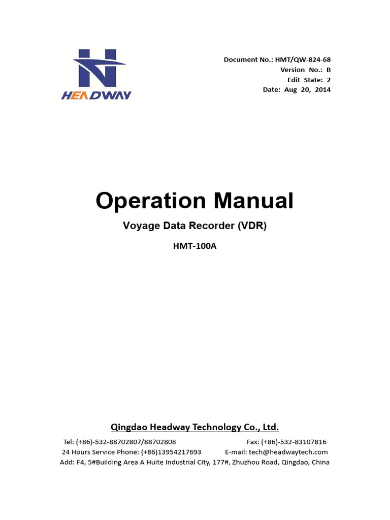 VDR Operation Manual | Download Free PDF | Computer File | User (Computing)