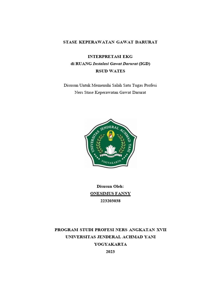 Interpretasi EKG IGD RSUD Wates | PDF