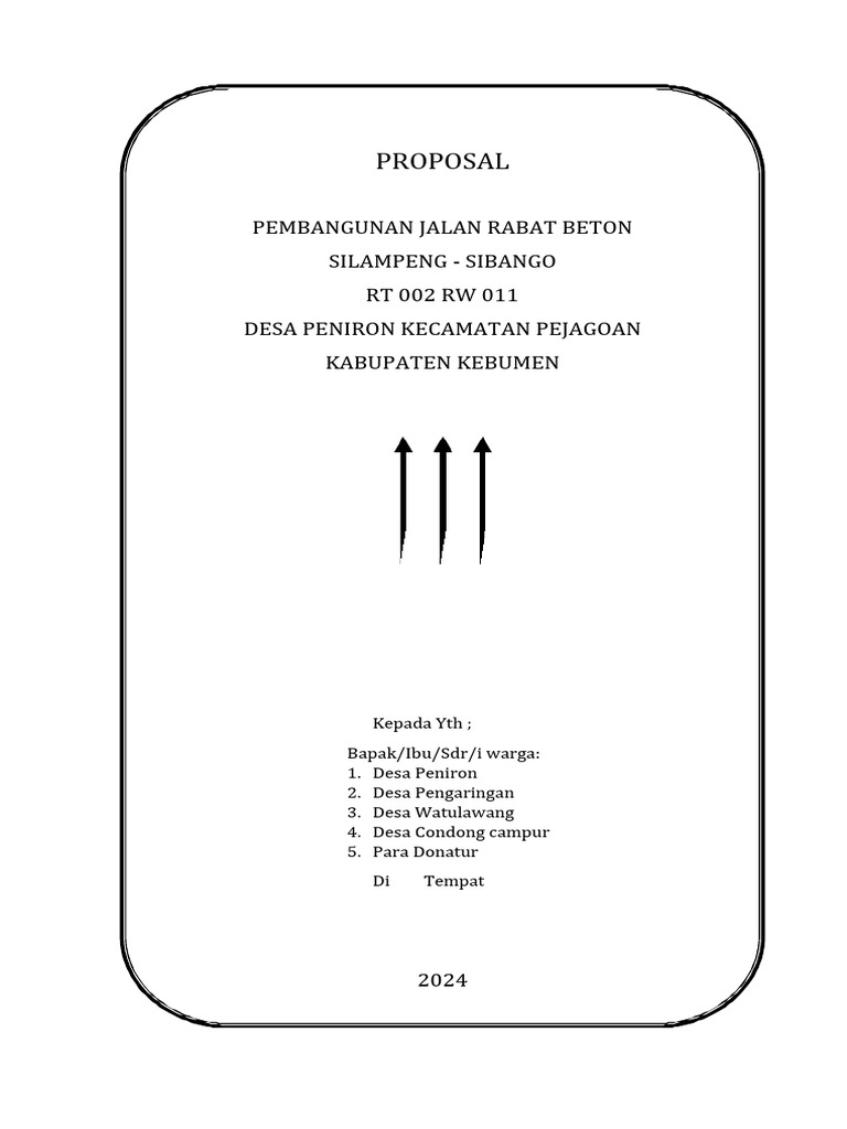 Proposal Rabat Beton Silampeng Sibango | PDF | Griya & Taman | Sains & Matematika
