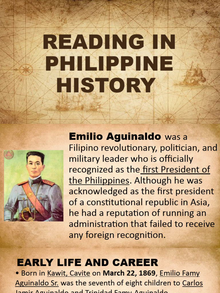 President Emilio Aguinaldo - History | PDF | Philippines | Spanish East ...