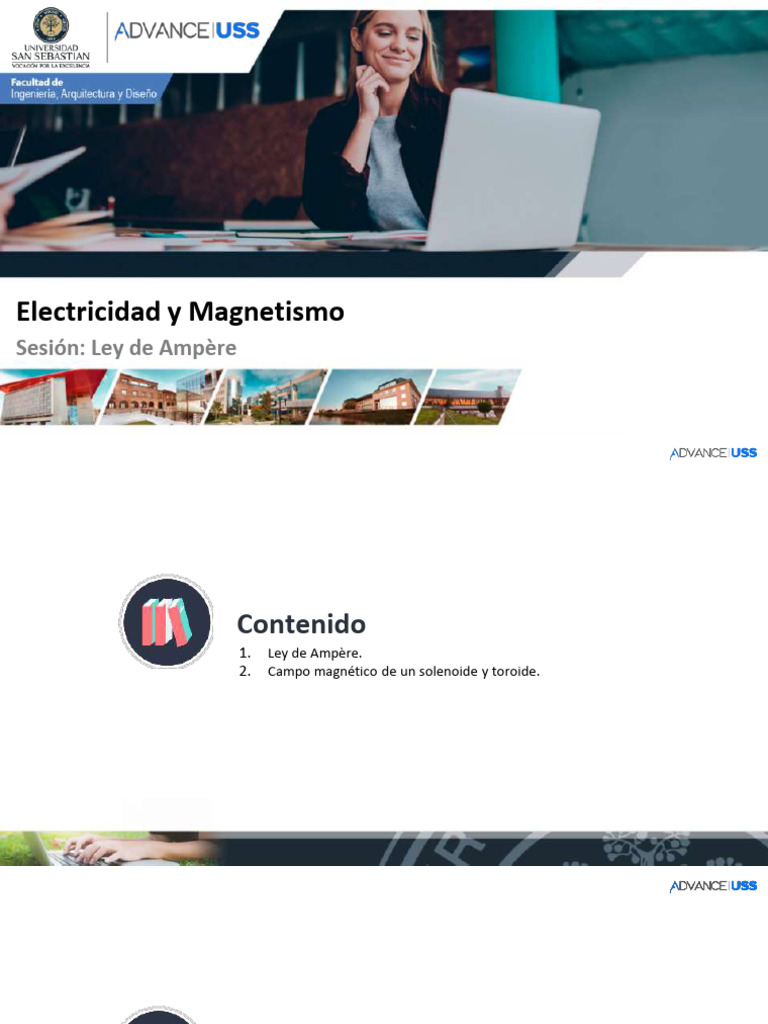 Electricidad y Magnetismo: Sesión: Ley de Ampère | PDF | Campo magnético | Corriente eléctrica