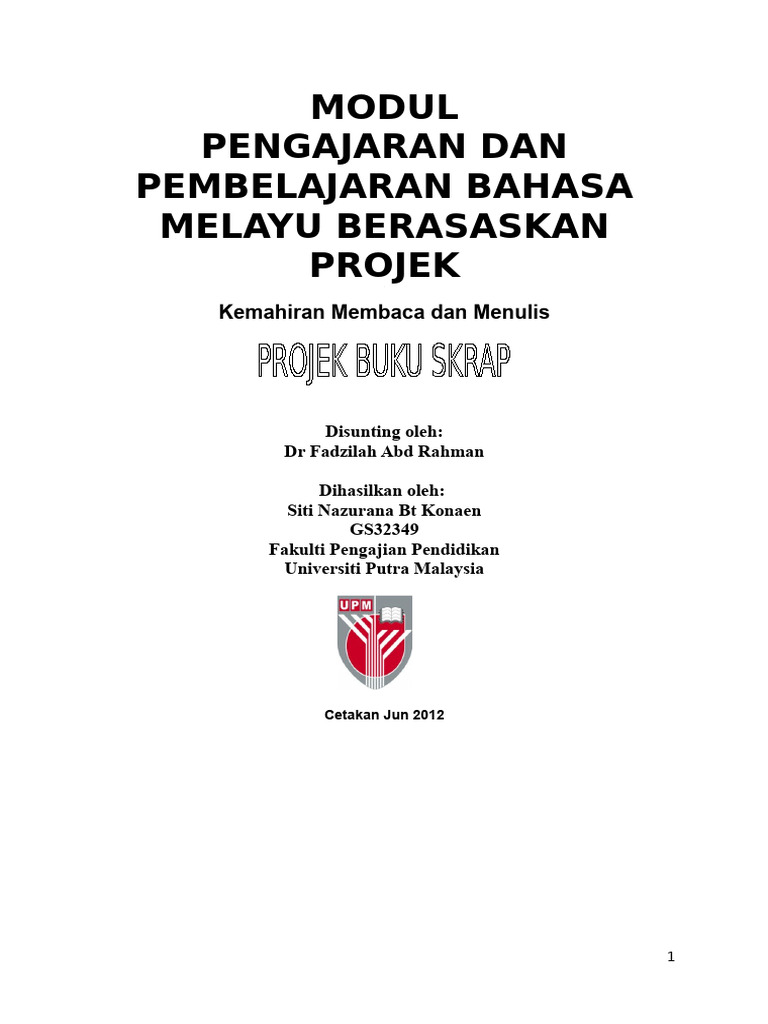 Pembelajaran Berasaskan Projek | PDF