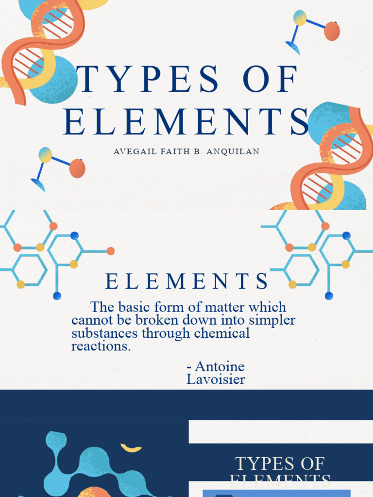 TYPES-OF-ELEMENT | PDF | Metals | Periodic Table