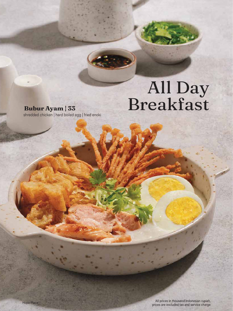 Menu Hopa Place | PDF