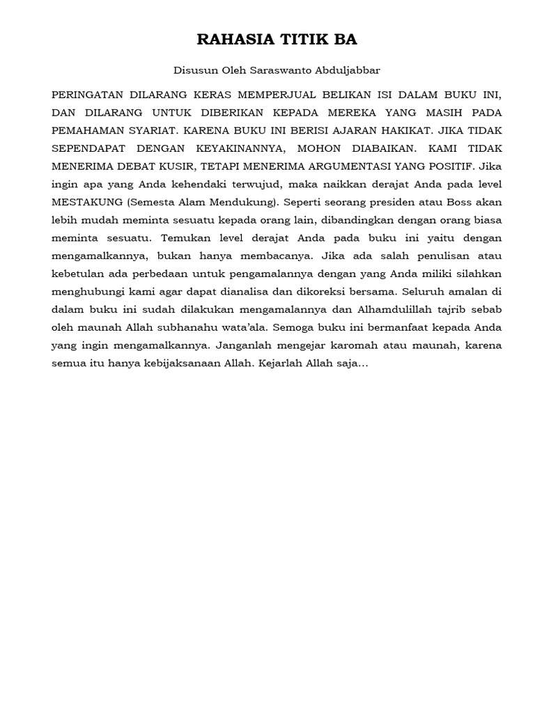 Rahasia Titik Ba | PDF
