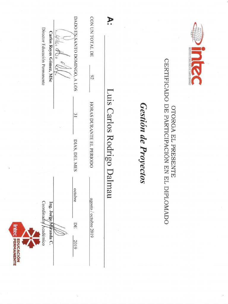 Gerecia de Proyectos INTEG | PDF