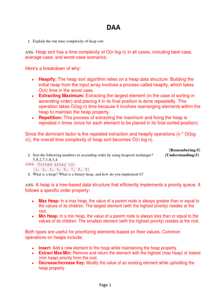 Heapify: The Heap Sort Algorithm Relies On A Heap Data Structure ...