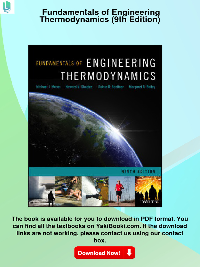 Fundamentals of Engineering Thermodynamics (9th Edition) | PDF Fundamentals of Engineering Thermodynamics (9th Edition) | PDF