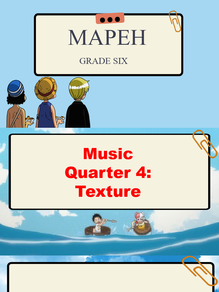MAPEH MUSIC Q4 Week 3-6 | PDF | Songs | Singing