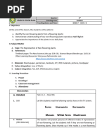 Detailed Lesson Plan Grade 5 Science | PDF | Force | Lesson Plan