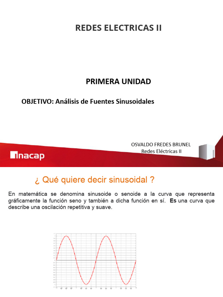 Redes 2 Clase 2 | PDF | Onda sinusoidal | Red eléctrica